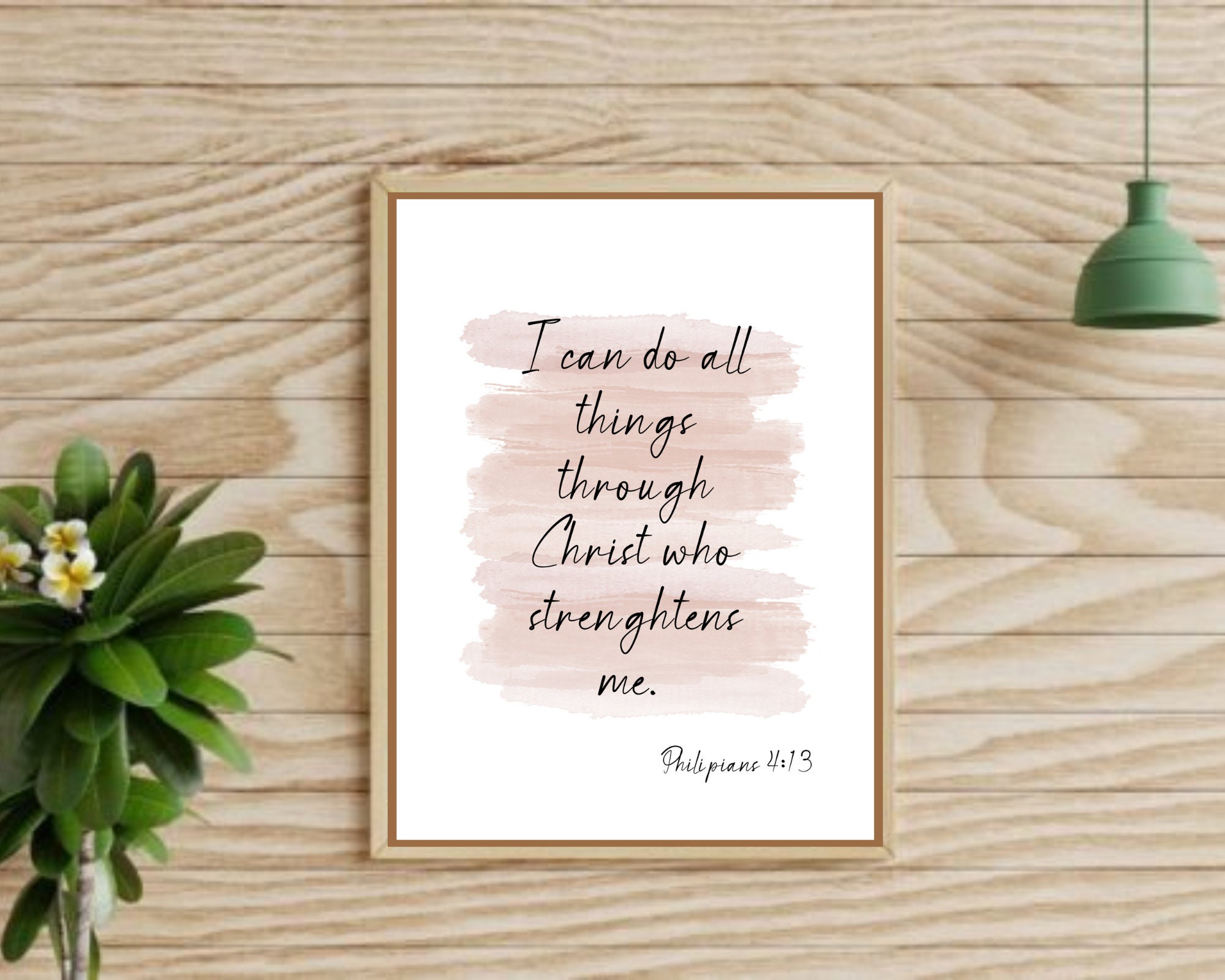 Philippians 4:13, Bible Verse Art, Scripture Printable, Scripture Wall ...