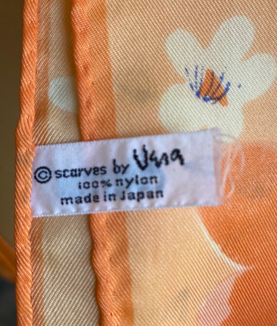 Vintage Vera scarf ladybug logo 60s 70s style butterf… - Gem