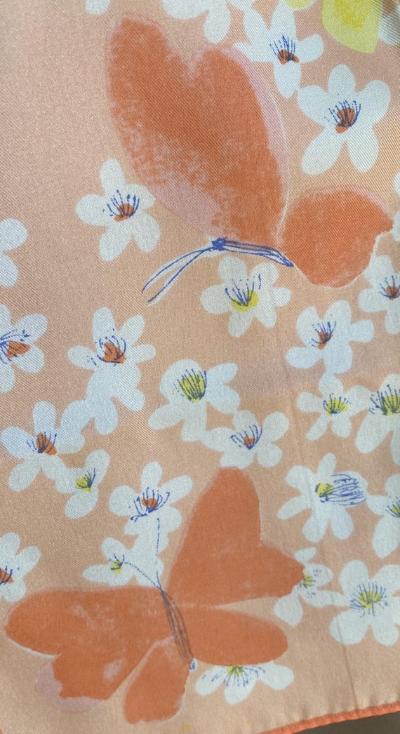 Vintage Vera scarf ladybug logo 60s 70s style butterf… - Gem