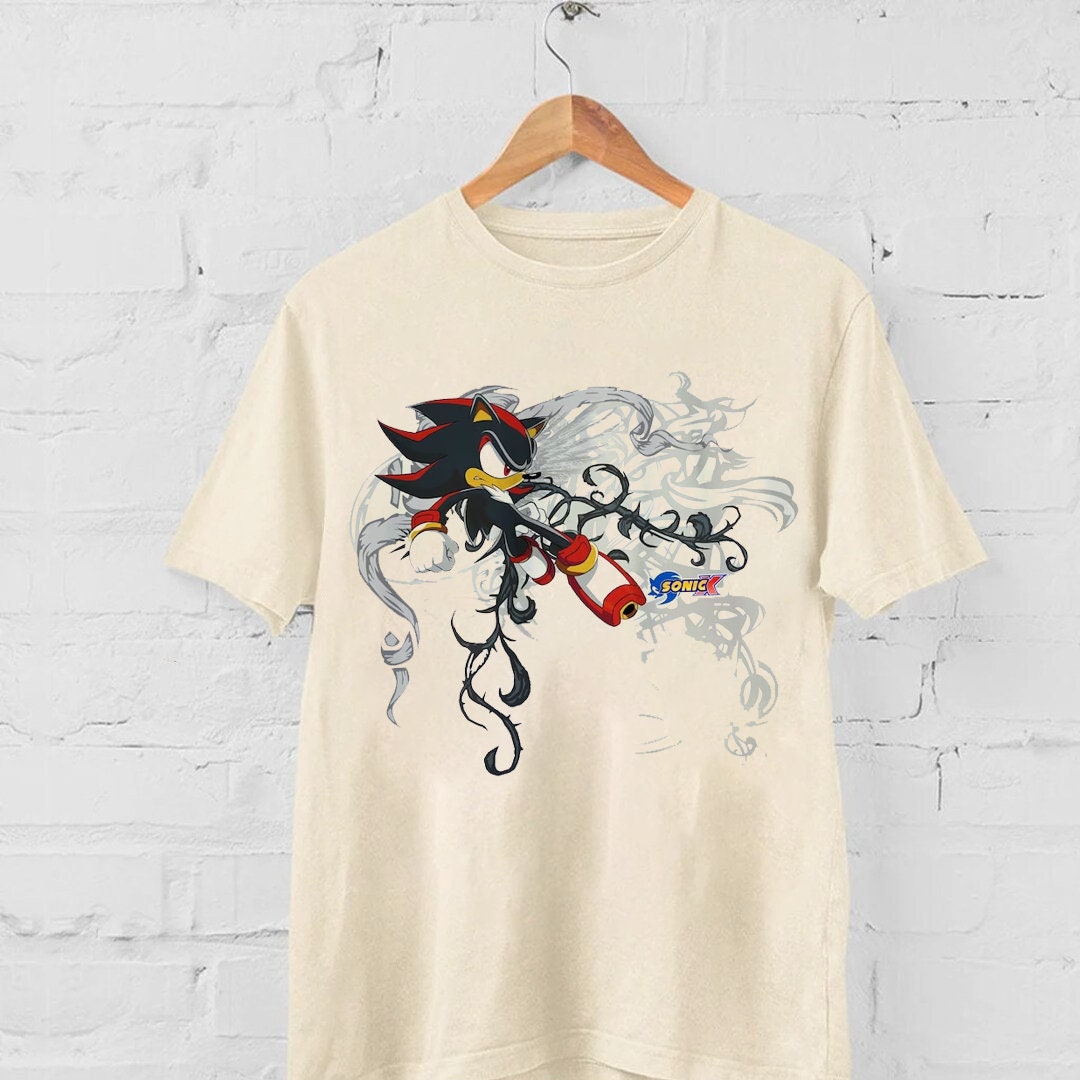 Sonic Shadow the Hedgehog Shirt Cartoon Sonic X T-shirt - Etsy