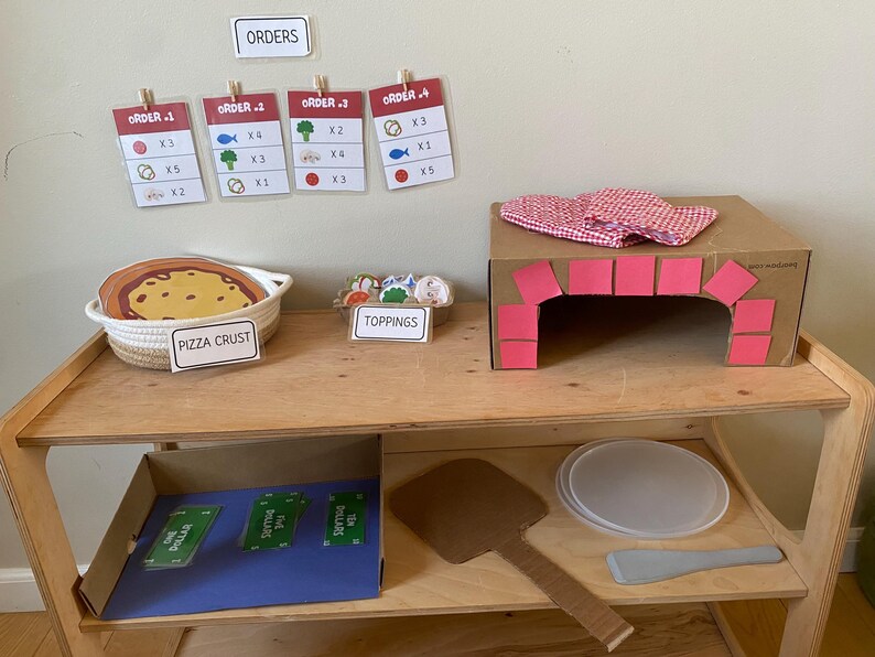 Pizza Shop Dramatic Play Set - Etsy