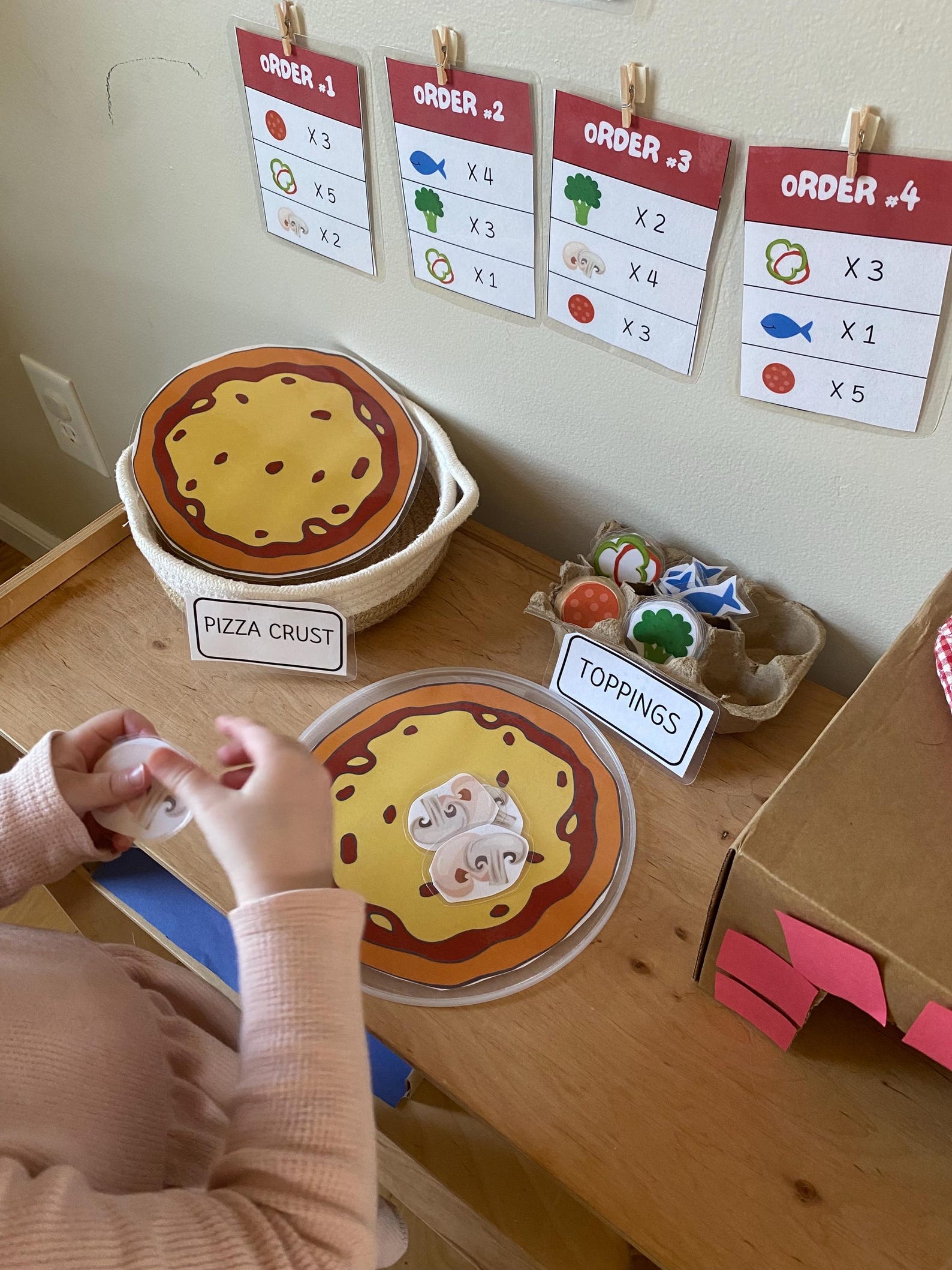 Pizza Shop Dramatic Play Set - Etsy