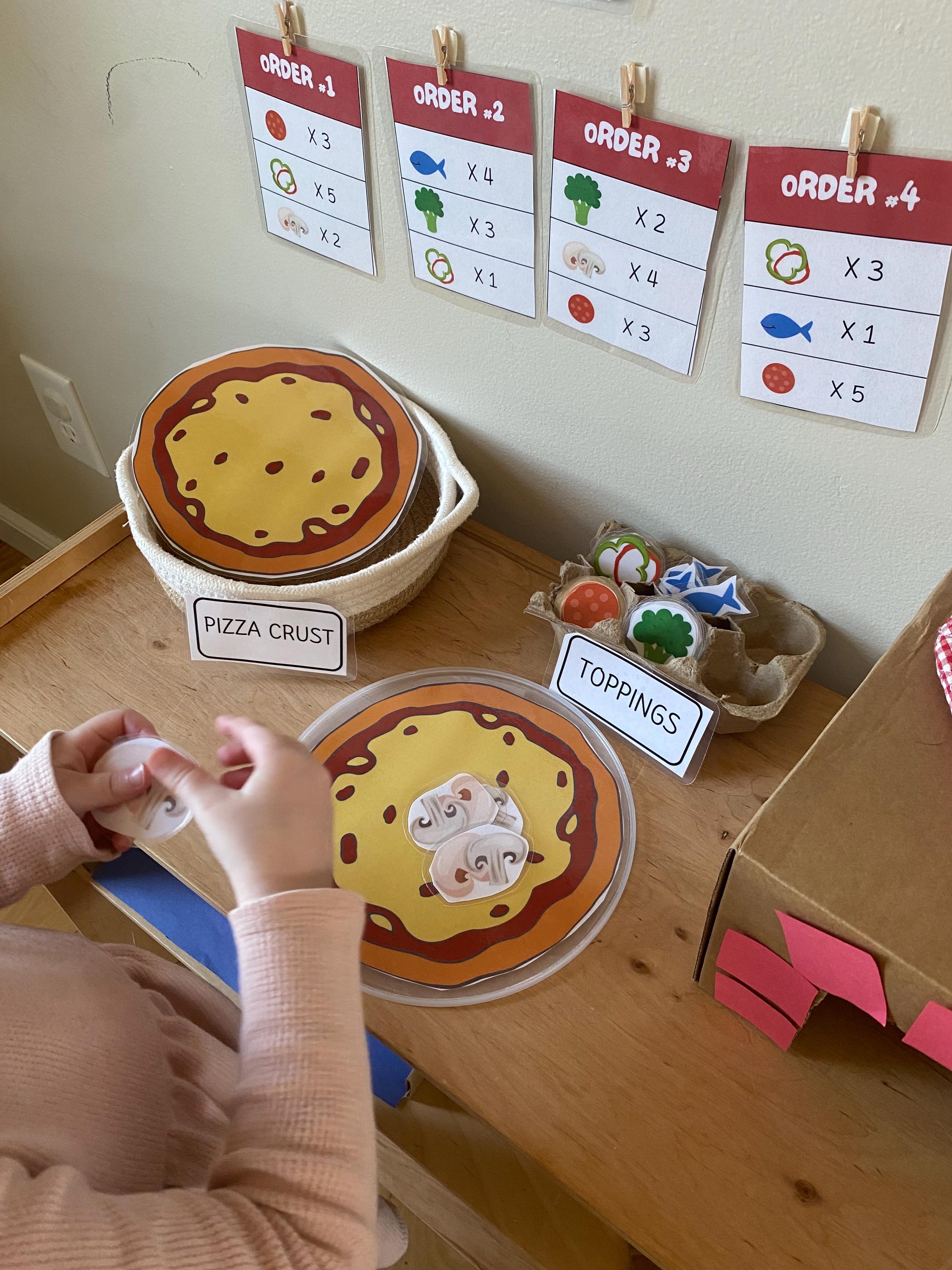 Pizza Shop Dramatic Play Set - Etsy