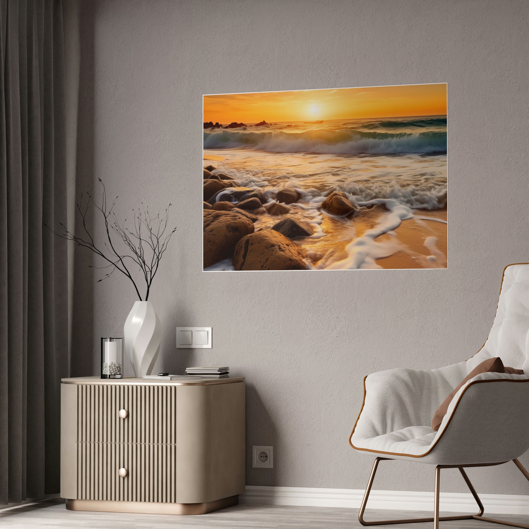Coastal Sunset - Gloss Posters - Etsy