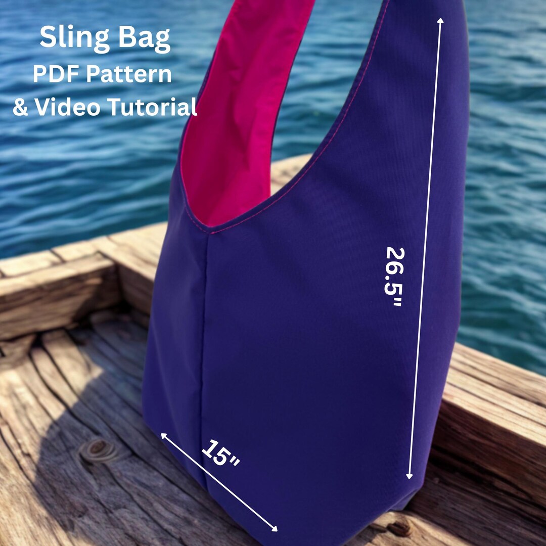 PDF Pattern Sling Bag,reversible,instant Download,big Bag Pattern ...