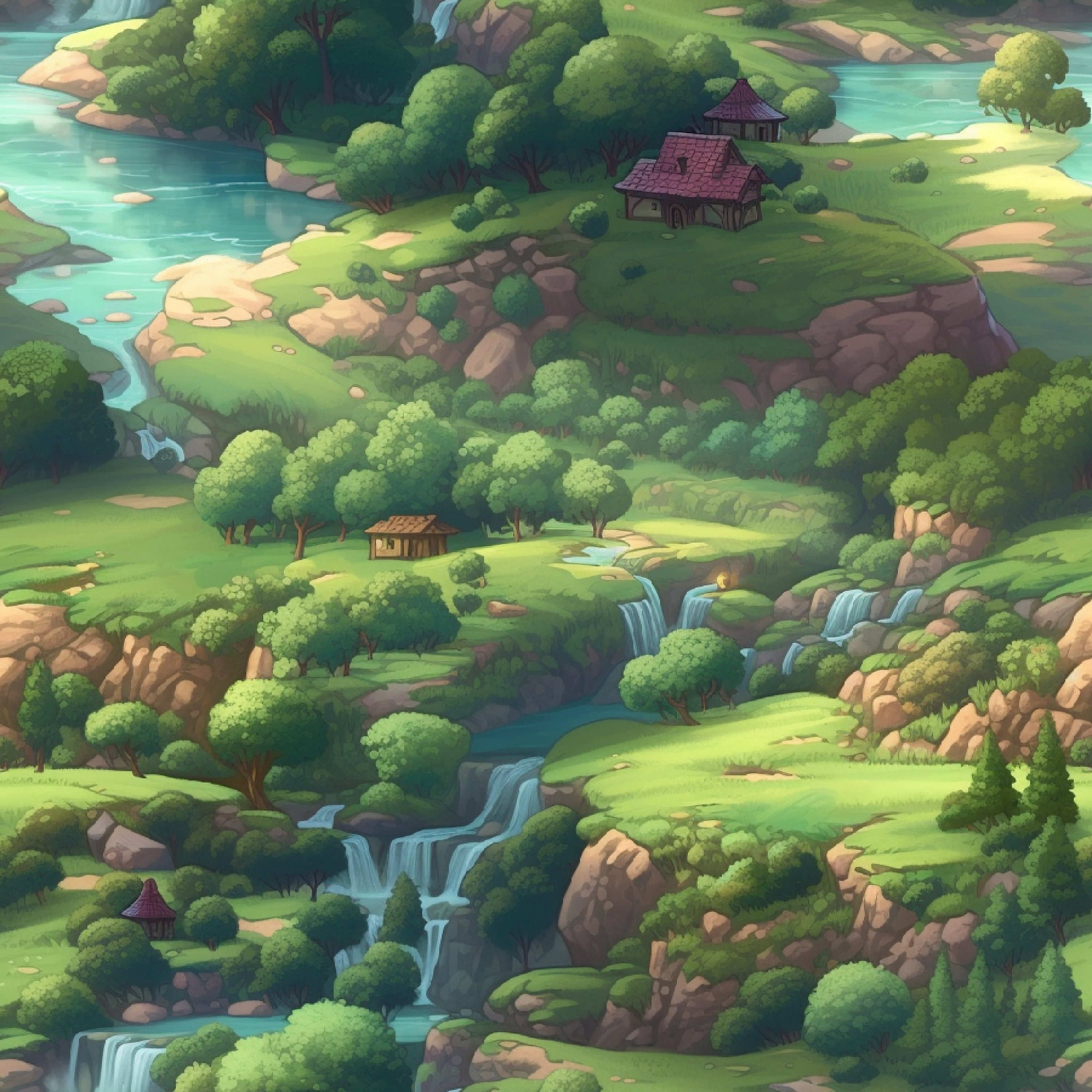 4 RPG Inspired Seamless Digital Background Patterns, Scrapbook Paper ...