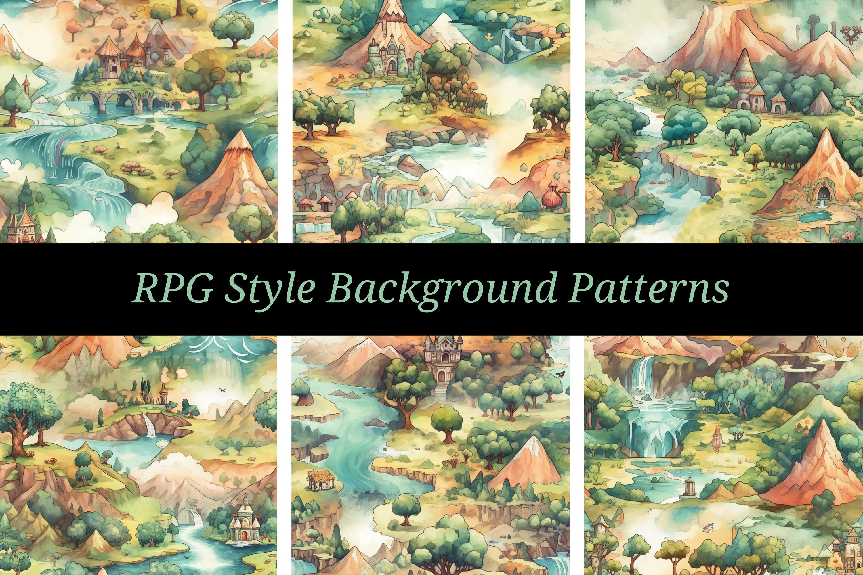 6 Zelda Inspired Seamless Digital Background Patterns - Etsy