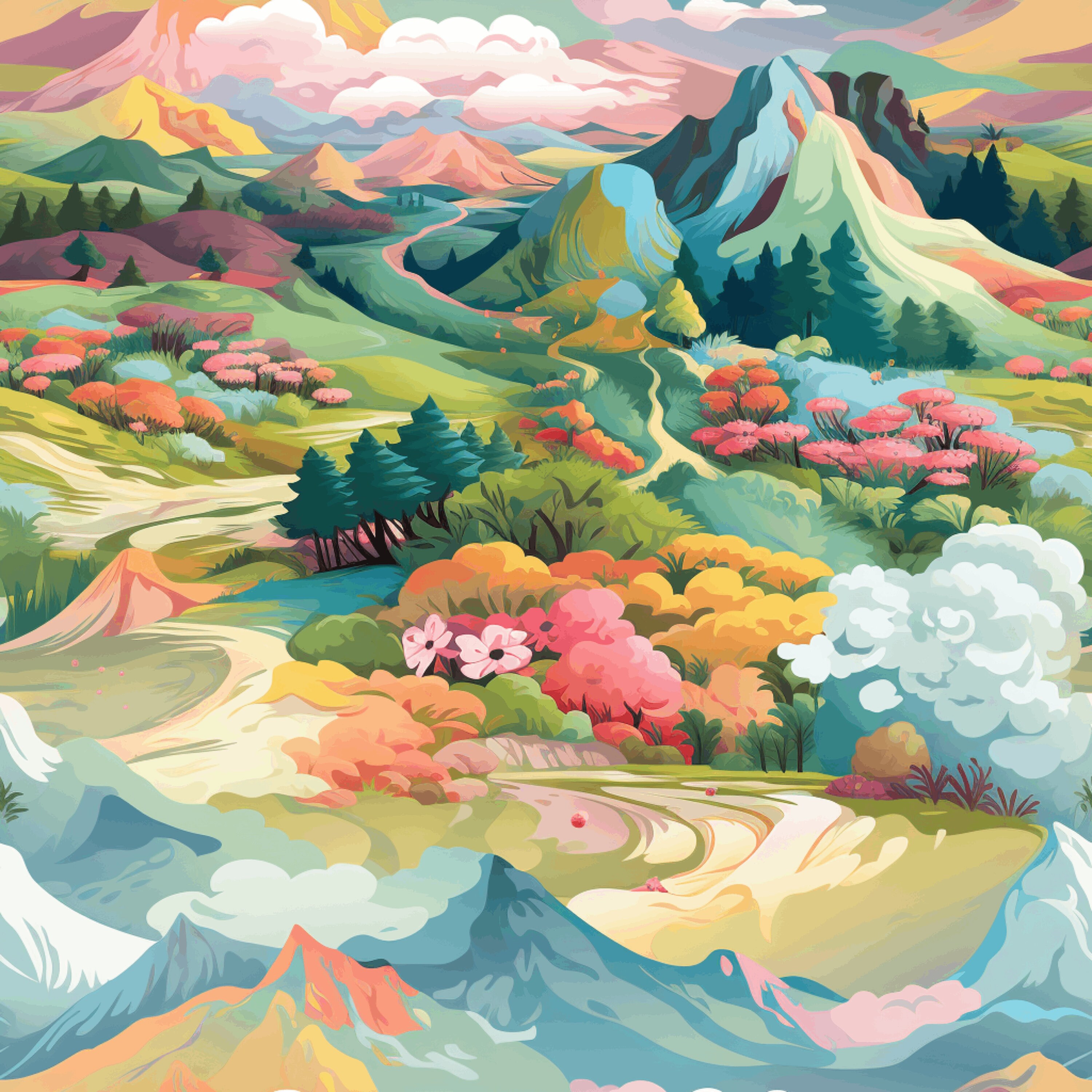 6 Zelda Inspired Seamless Digital Background Patterns, Scrapbook Paper ...