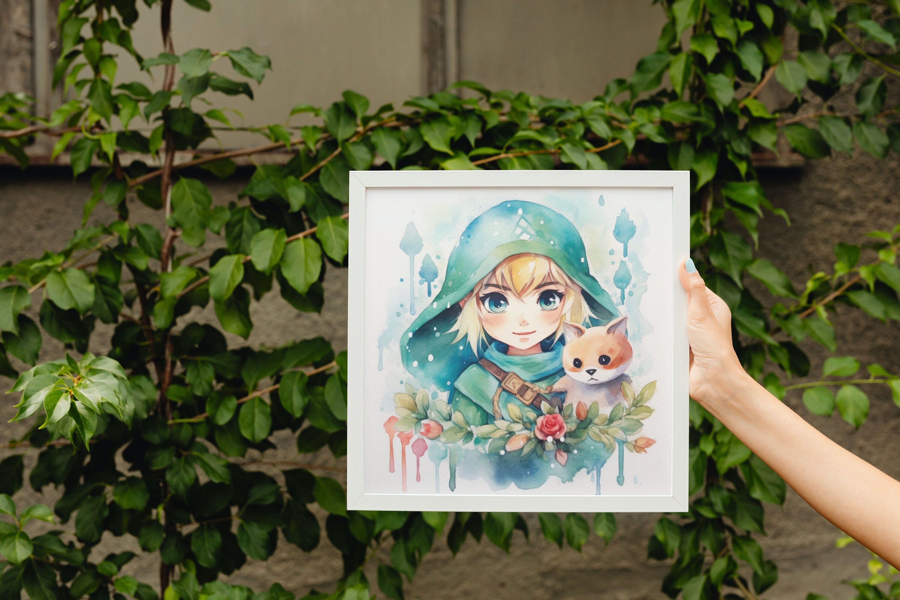 Zelda Ghibli Fan Art Digital Printable 12x12 300dpi JPG and PNG - Etsy