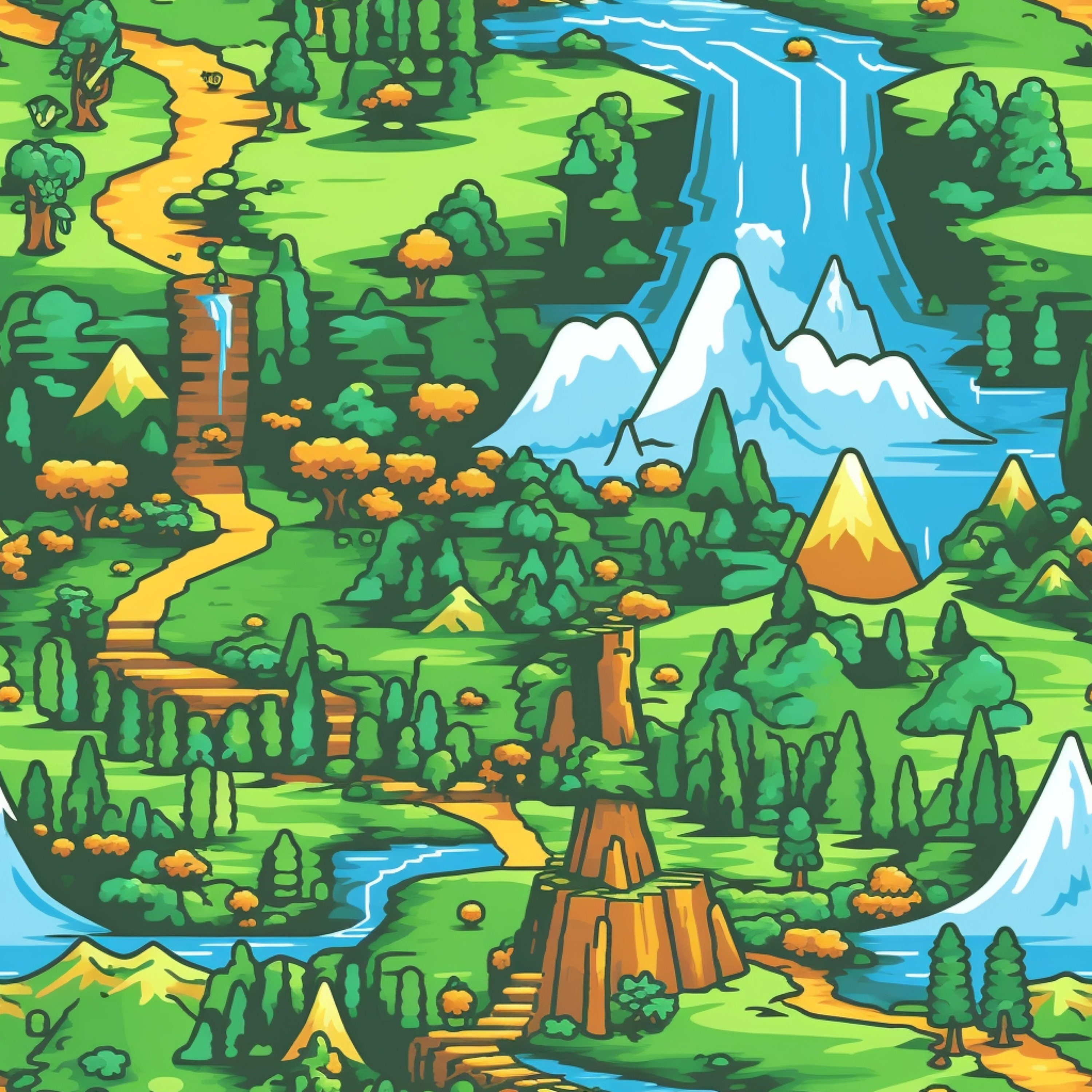 4 Zelda Inspired Seamless Digital Background Patterns, Scrapbook Paper ...