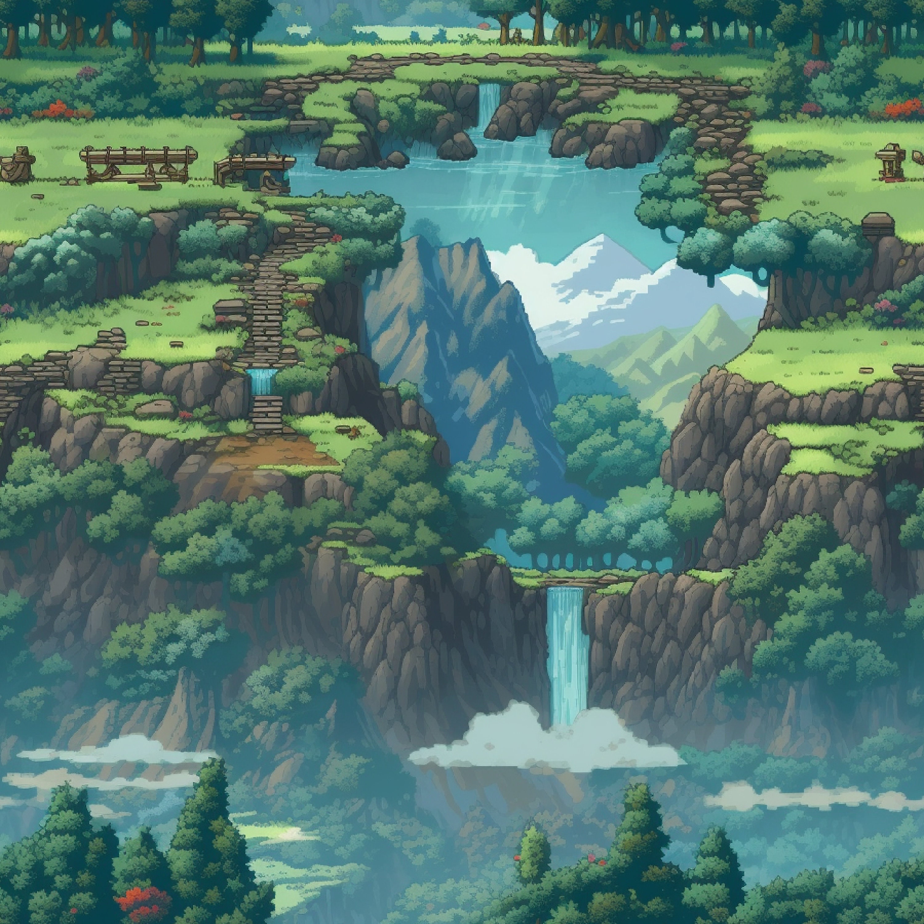 4 RPG Inspired Seamless Digital Background Patterns, Scrapbook Paper ...