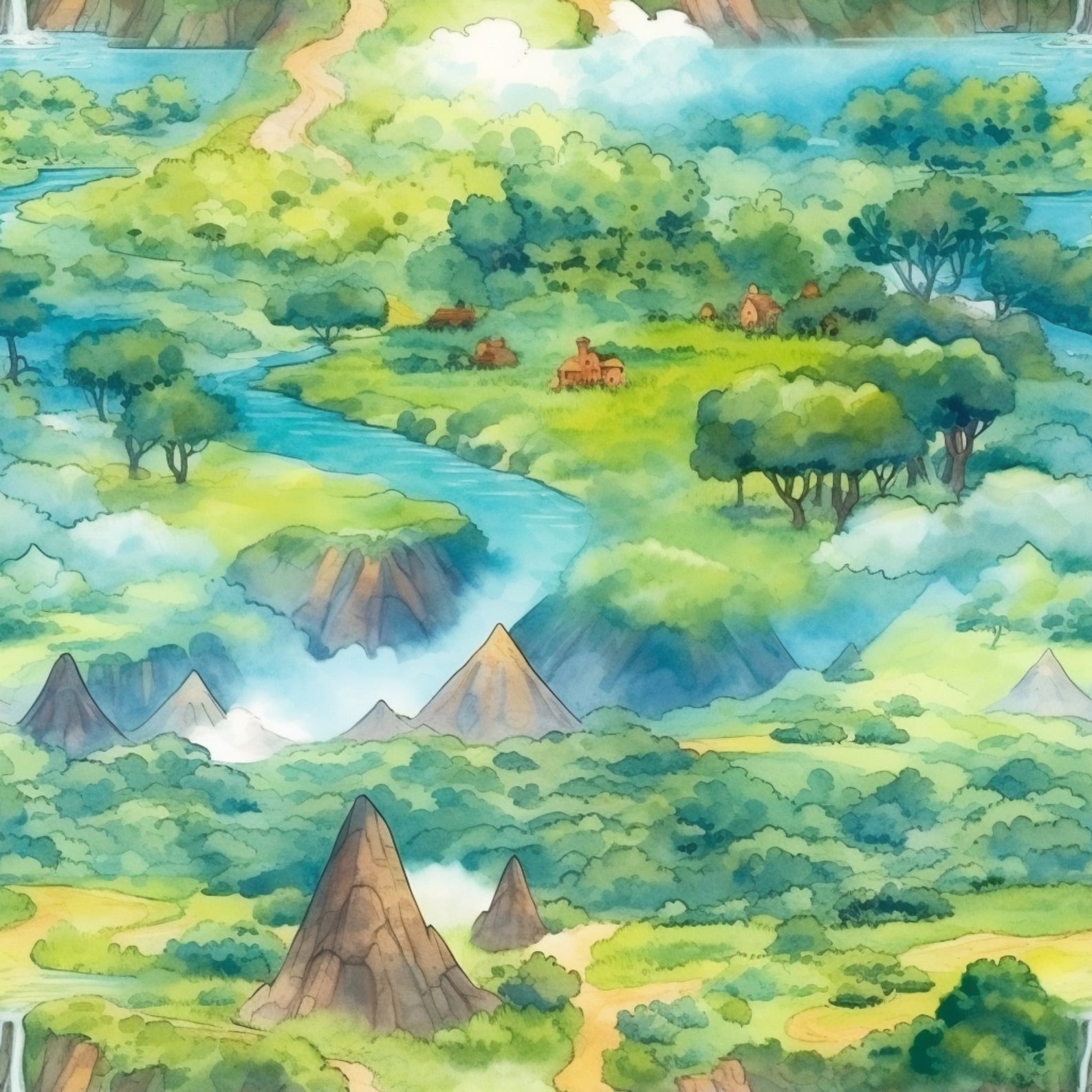 6 Zelda Inspired Seamless Digital Background Patterns, Scrapbook Paper ...