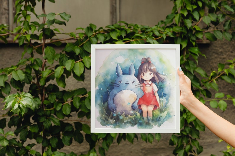Studio Ghibli Fan Art Digital Printable 12x12 - Etsy