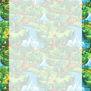4 Zelda Inspired Seamless Digital Background Patterns, Scrapbook Paper ...
