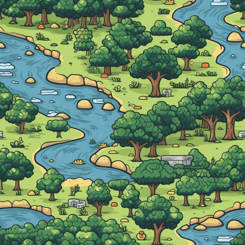 6 Zelda Inspired Seamless Digital Background Patterns, Scrapbook Paper ...