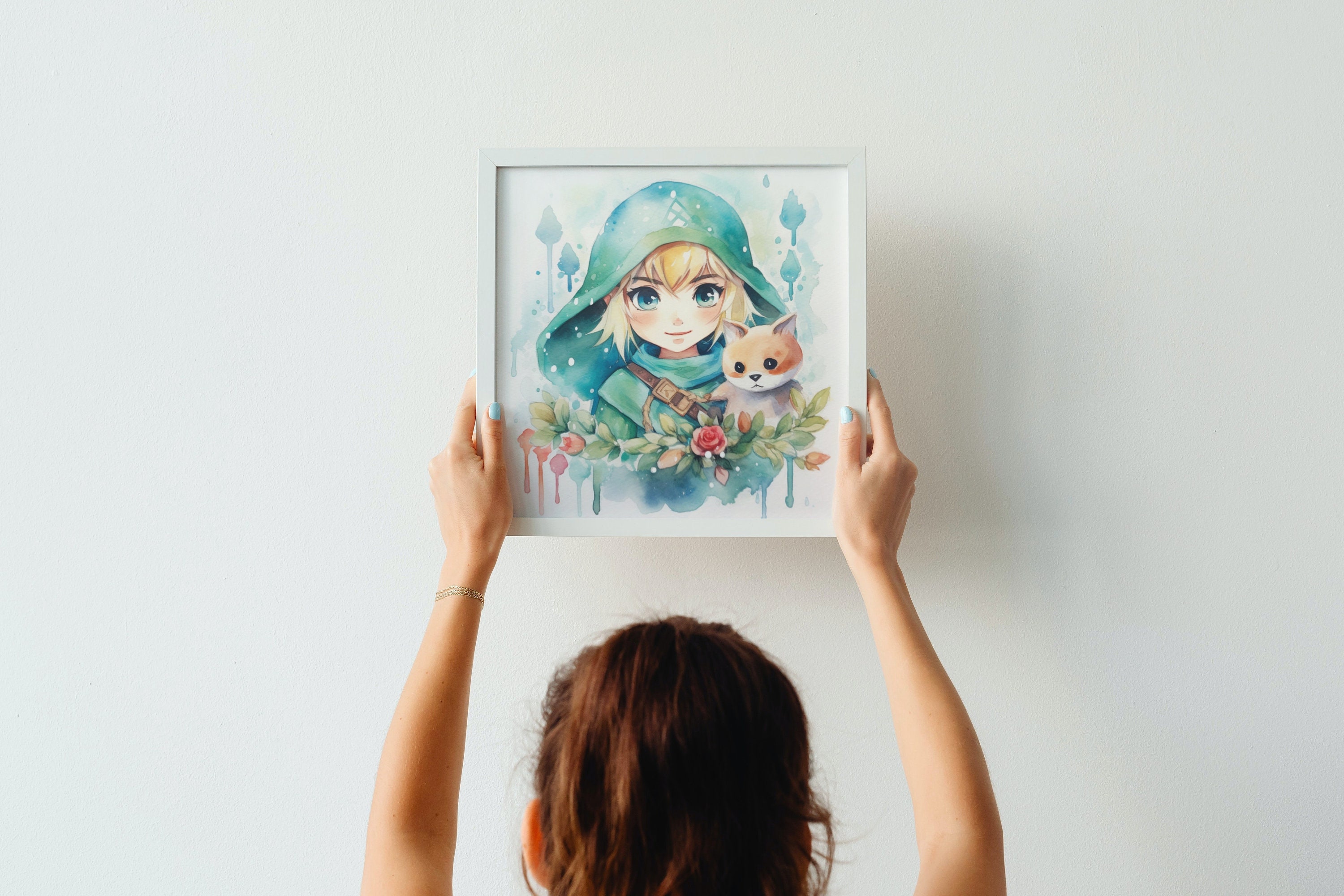 Zelda Ghibli Fan Art Digital Printable 12x12 300dpi JPG and PNG - Etsy