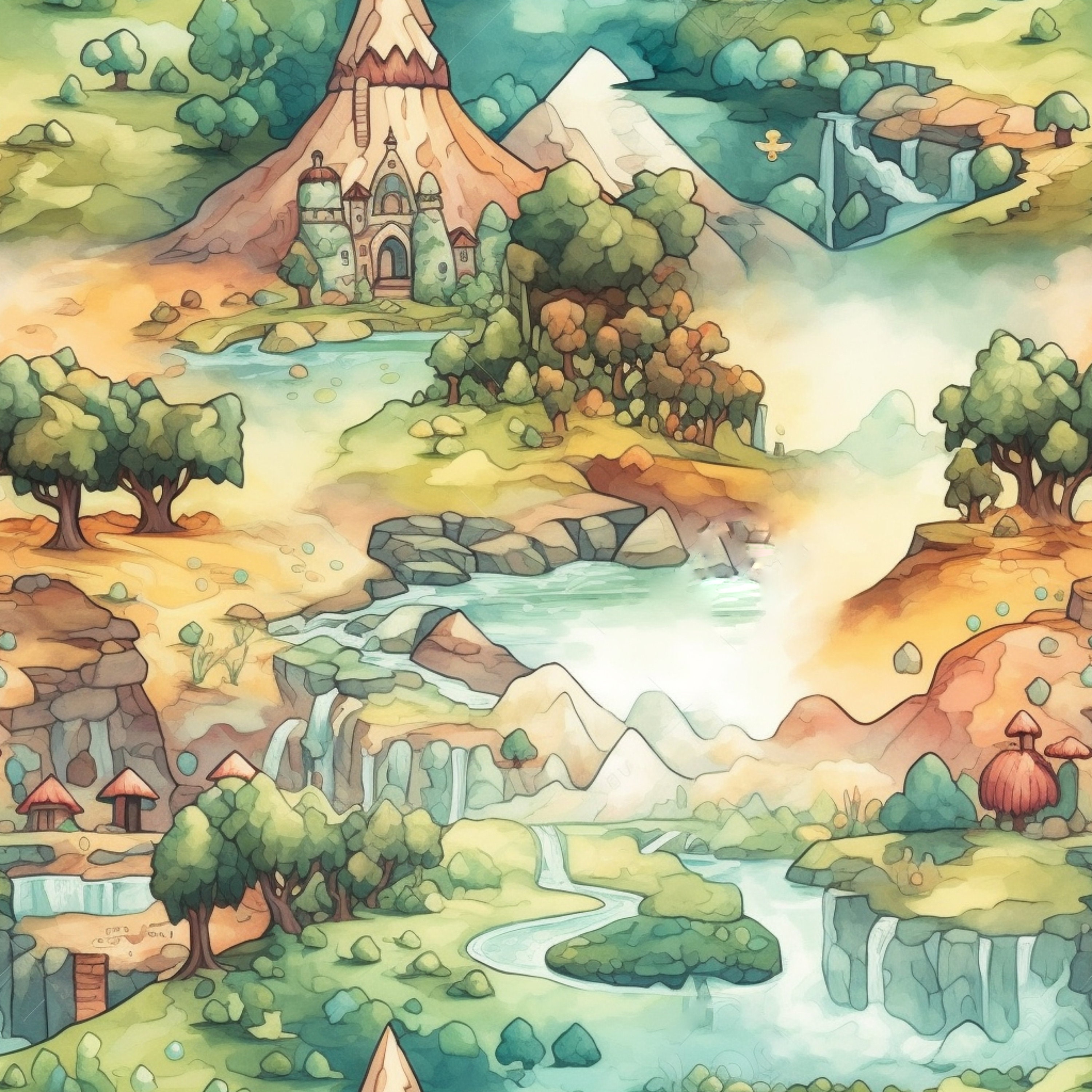 6 Zelda Inspired Seamless Digital Background Patterns - Etsy