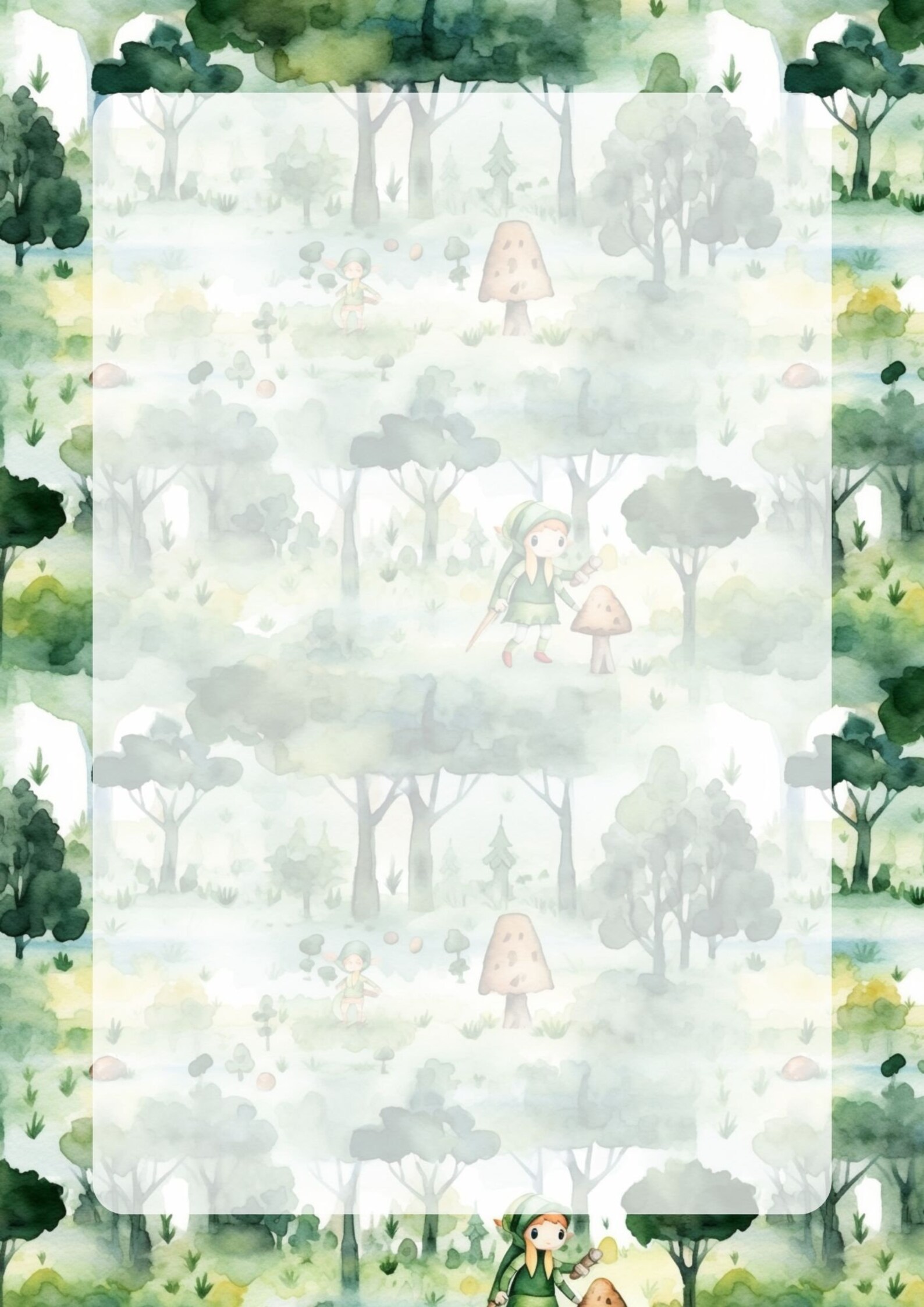 4 Zelda Inspired Seamless Digital Background Patterns, Scrapbook Paper ...
