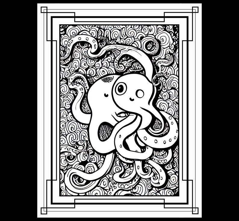 100+ Printable Octopus Coloring Pages Digital Download - Etsy