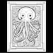 Eileen the Octopus Coloring Page, Printable Adult Coloring Page - Etsy