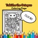 Tabitha the Octopus Coloring Page, Printable Adult Coloring Page - Etsy