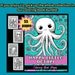 Liz the Octopus Coloring Page, Printable Adult Coloring Page - Etsy