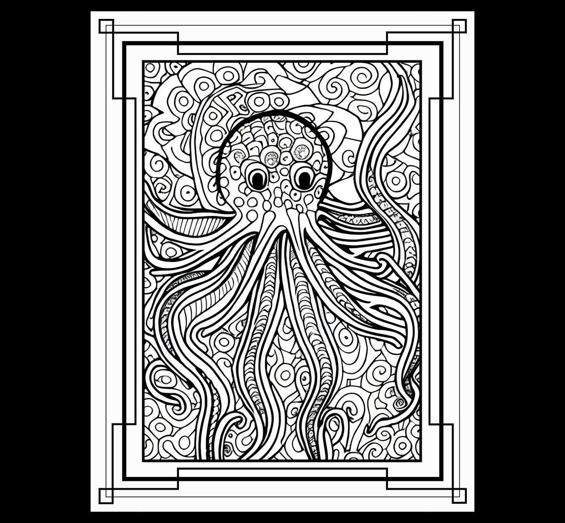 100+ Printable Octopus Coloring Pages Digital Download - Etsy