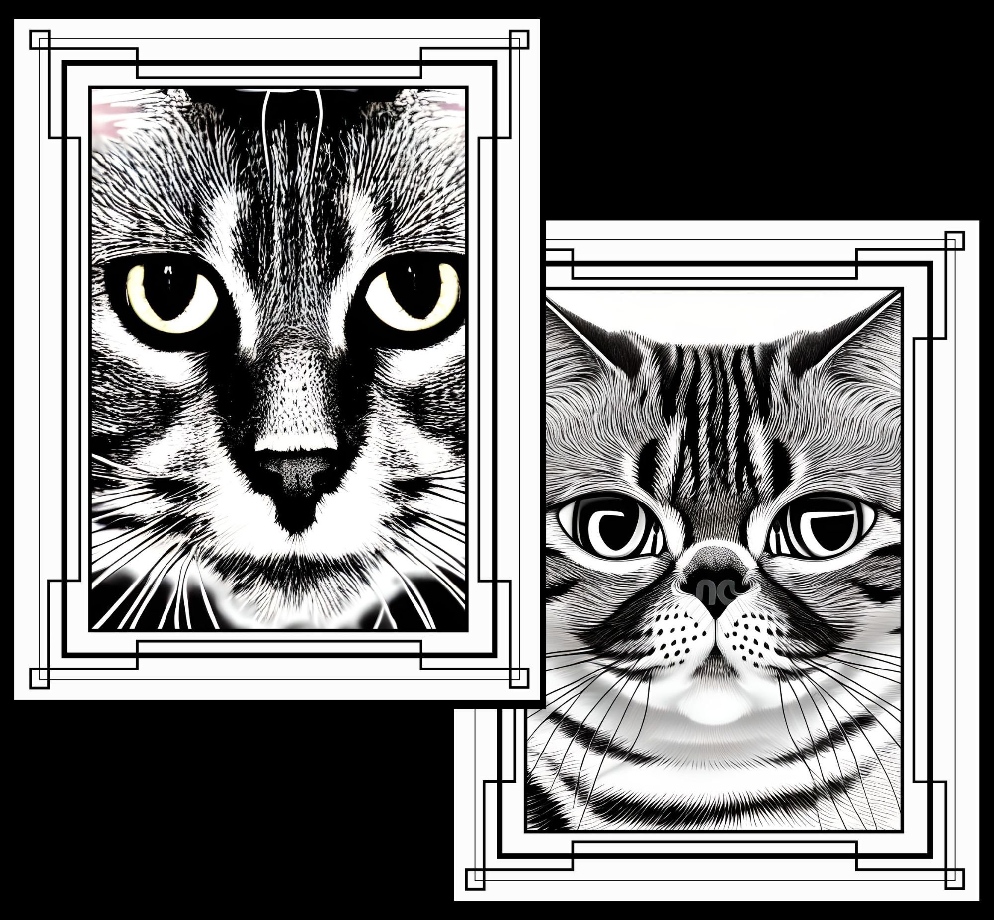 125 Printable Cat Coloring Pages Digital Download - Etsy