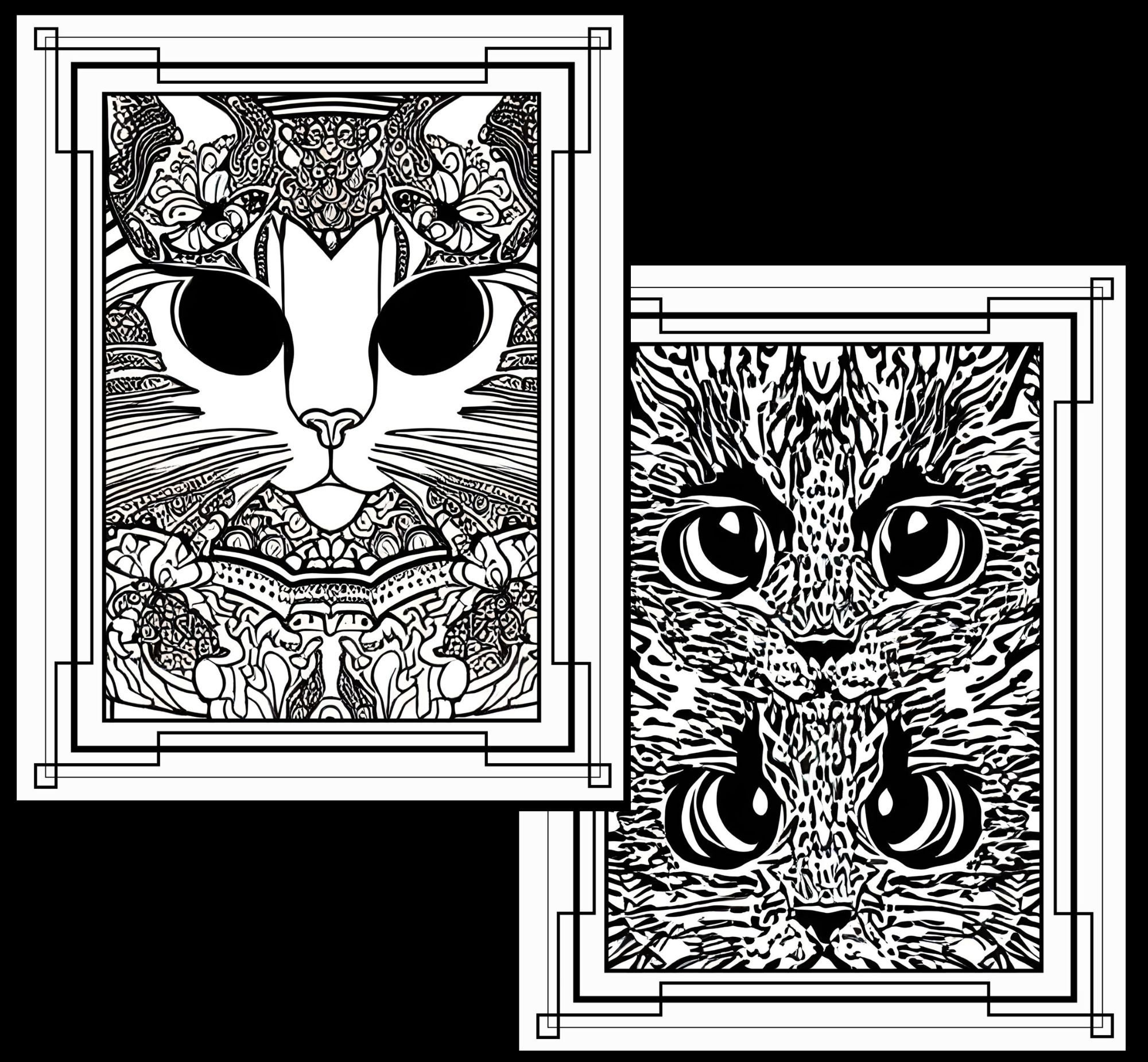 125 Printable Cat Coloring Pages Digital Download - Etsy