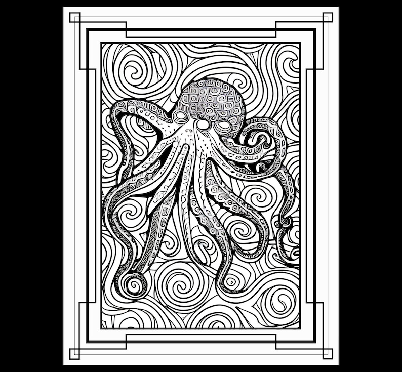 100+ Printable Octopus Coloring Pages Digital Download - Etsy
