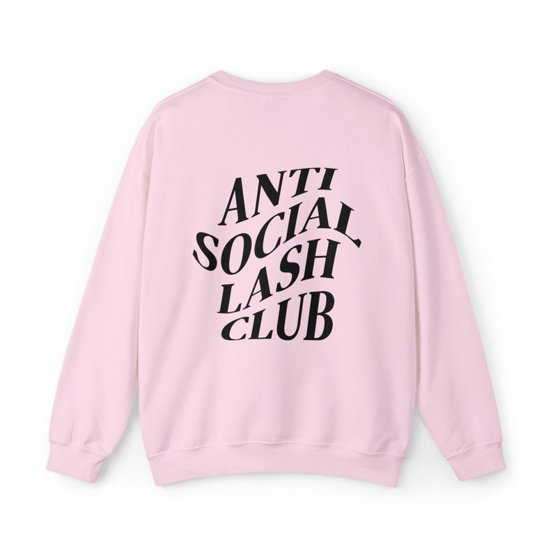 Anti Social Lash Club, Lash Artist Sweatshirt, Lash Sweatshirt, Lash ...