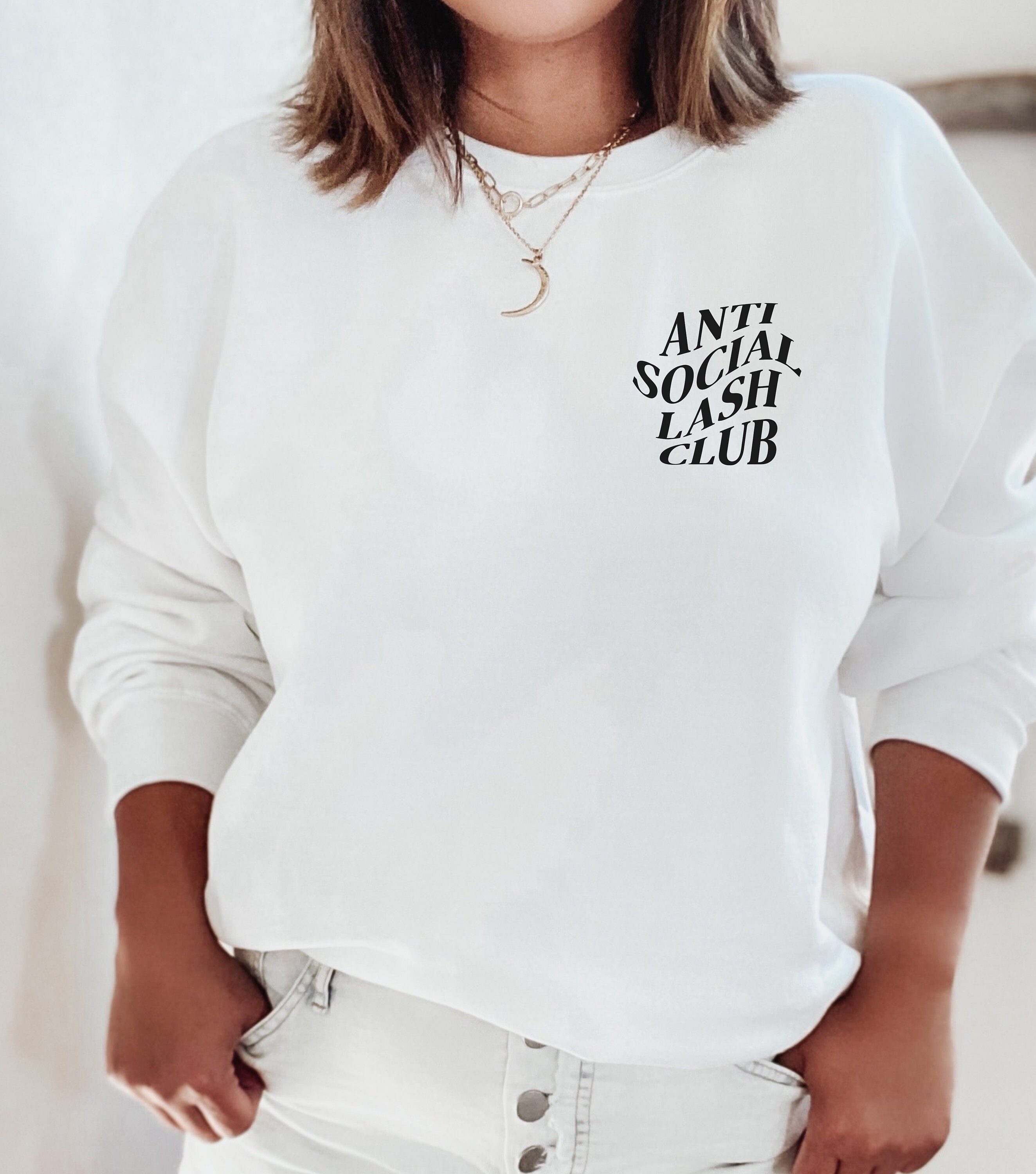 Anti Social Lash Club, Lash Artist Sweatshirt, Lash Sweatshirt, Lash ...