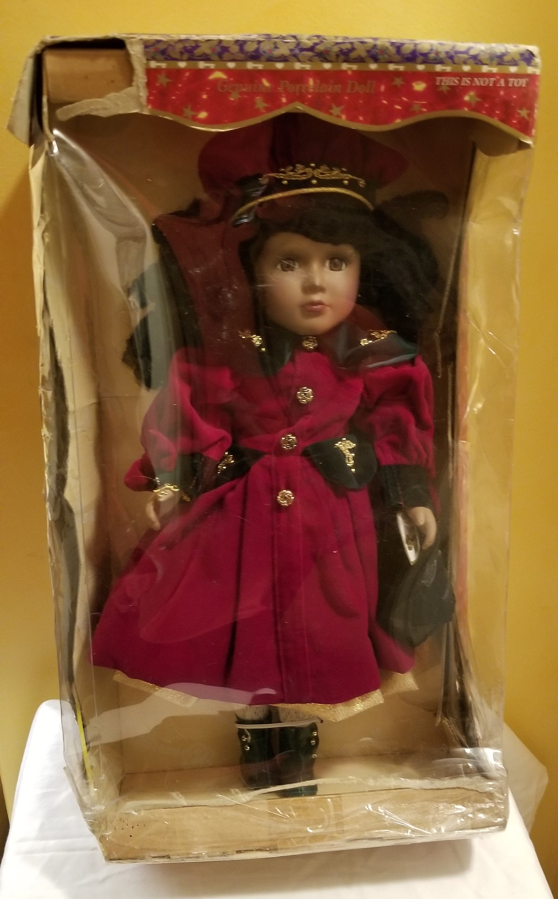 1998 Vintage Victorian Star Collection Genuine Porcelain Black Doll - Etsy