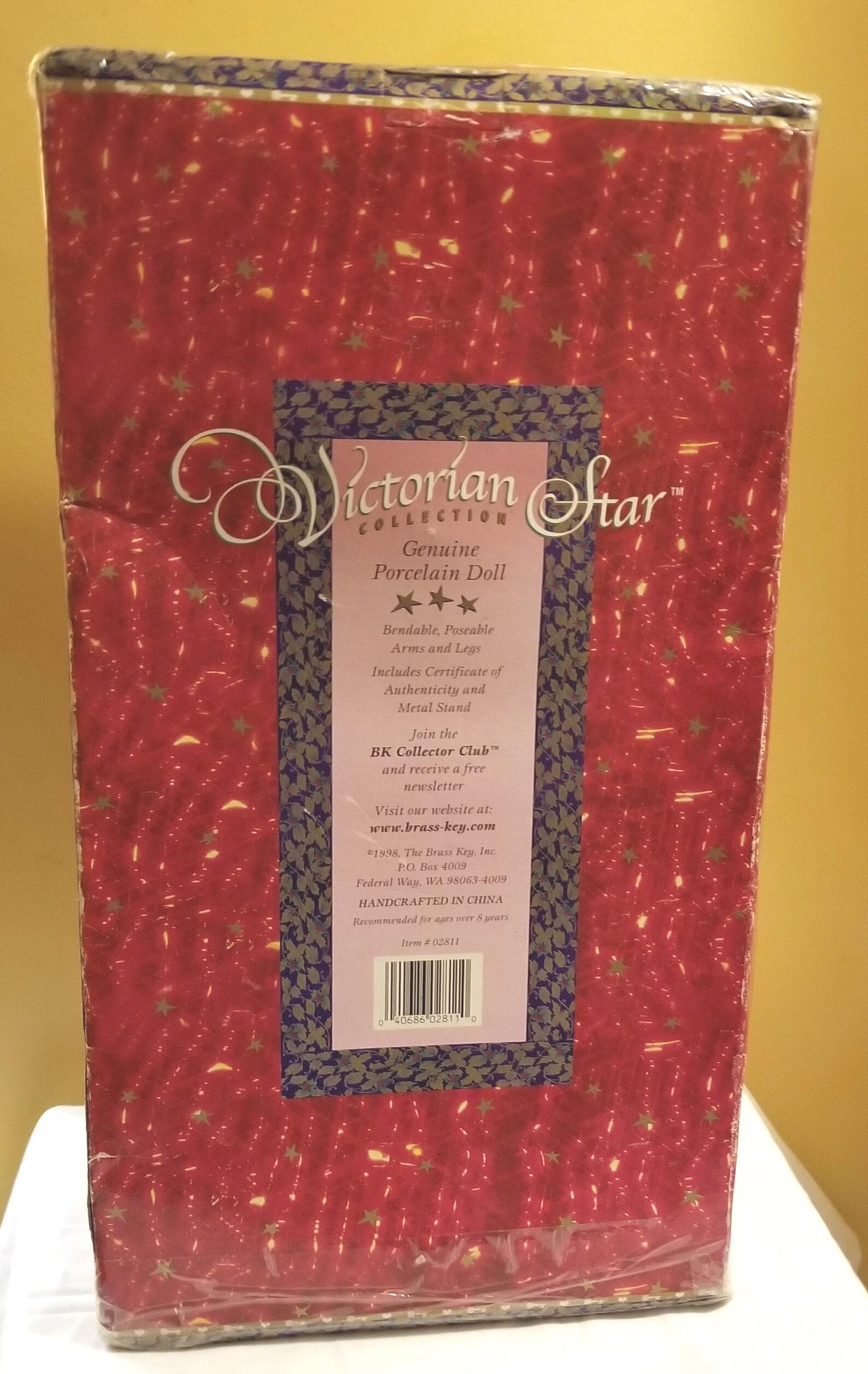 1998 Vintage Victorian Star Collection Genuine Porcelain Black Doll - Etsy