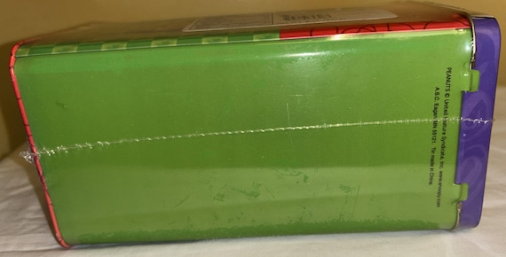 1985 Vintage Sealed Peanuts Snoopy Mailbox Purse Meta… - Gem