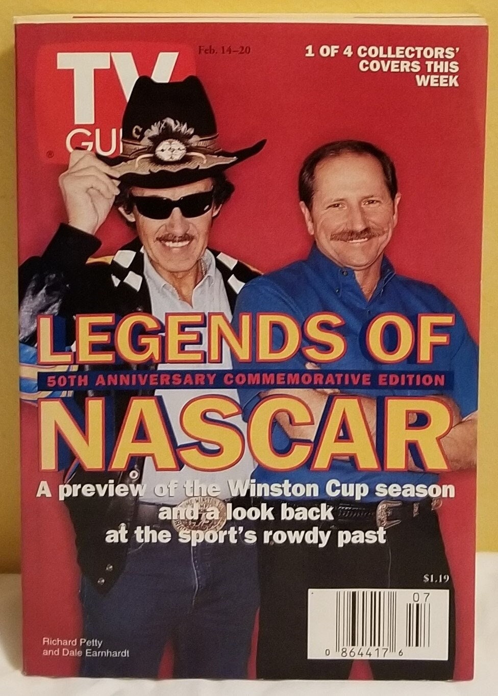 1998 TV Guide, “legends of NASCAR the 50th Anniversary Commemorative ...