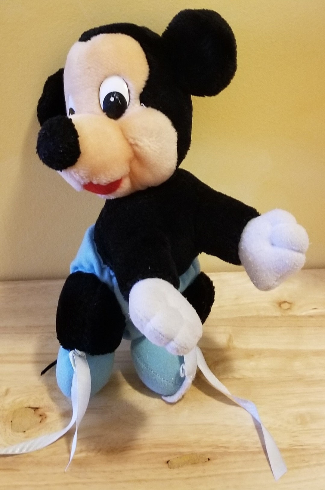 1984 Vintage Disney Crawling Baby Mickey Mouse Stuffed Toy - Etsy