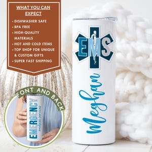 EMS Tumbler Cup, EMT Tumbler, Emt Gifts, EMS Gifts for Ems Week ...