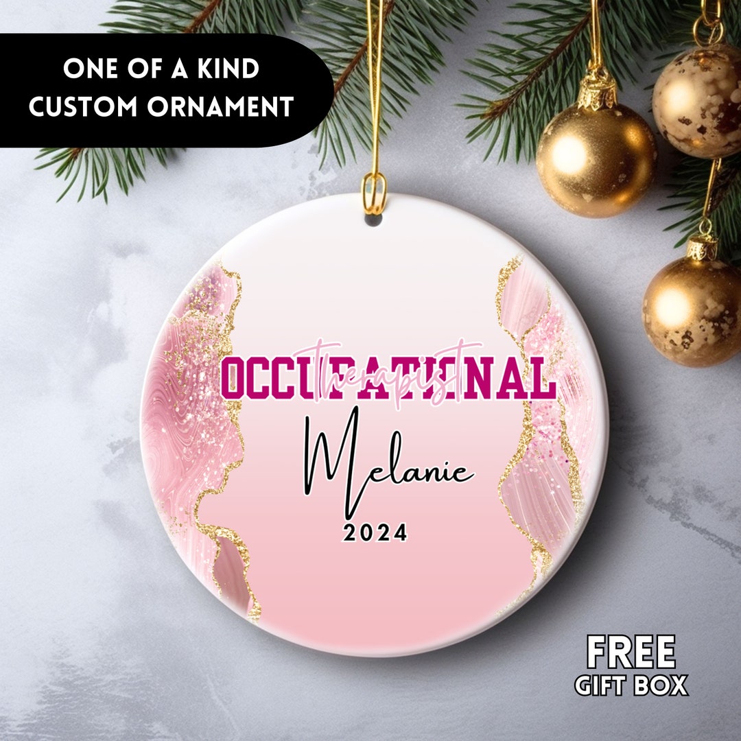 Occupational Therapist Ornament, Custom OT Gifts for Christmas ...