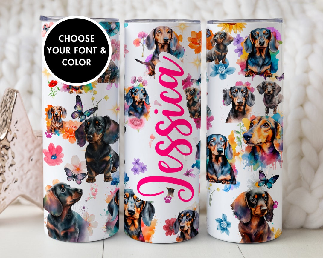 Dachshund Gifts, Dachshund Tumbler, Cute Doxie Lover Gift, Weiner Dog ...
