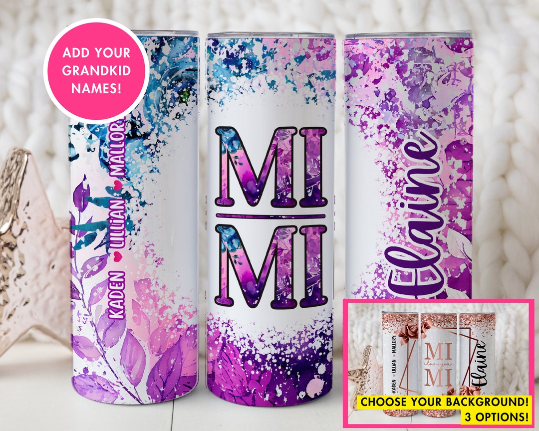 Personalized Mimi Tumbler Gift for Grandma From Grandkids, Mother's Day ...