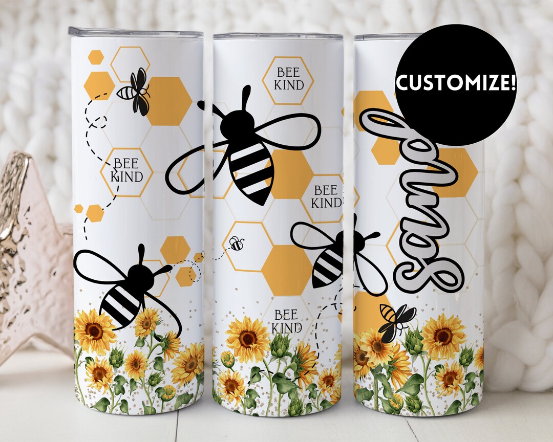 Bee Kind Tumbler, Honey Bee Cup, Gift for Bee Lover Bee Keeper, Bee ...