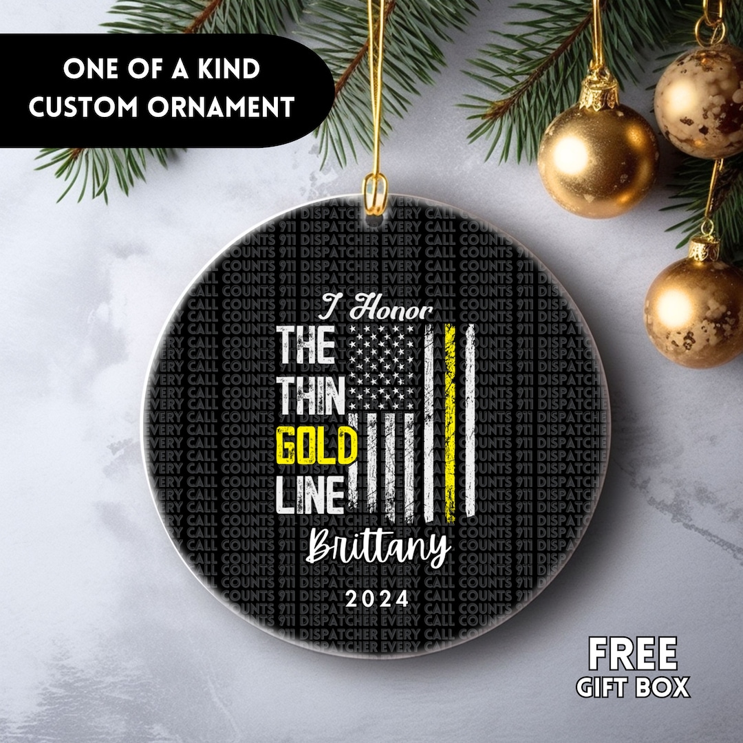 911 Dispatcher Christmas Gift, 911 Dispatcher Personalized Ornament ...