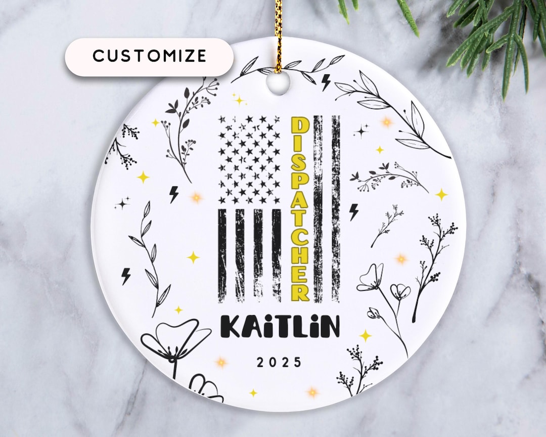 911 Dispatcher Ornament, Dispatcher Christmas Gift, 911 Dispatcher ...