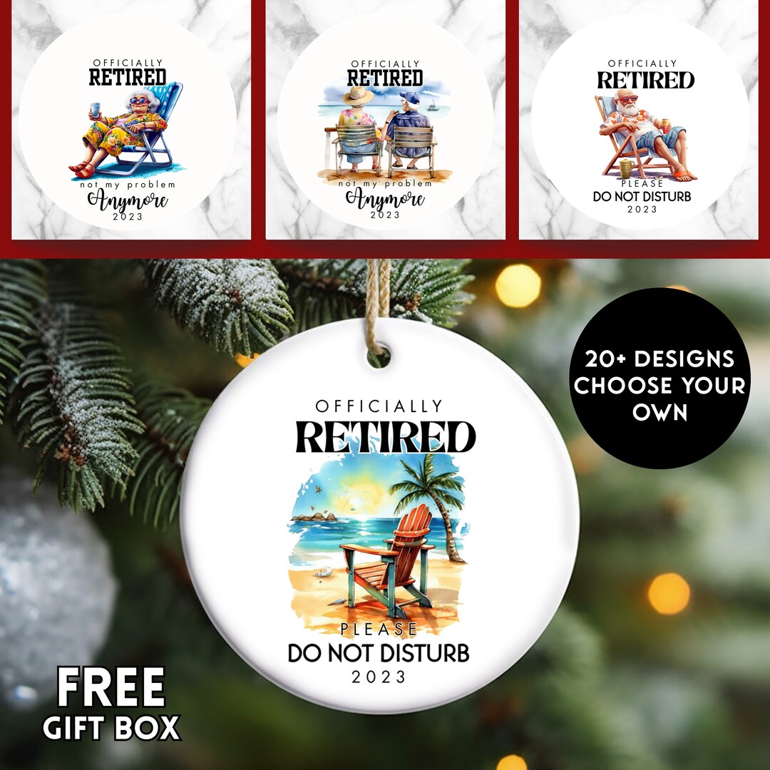 First Christmas Retired Ornament, Retirement Ornament, Funny Retirement ...