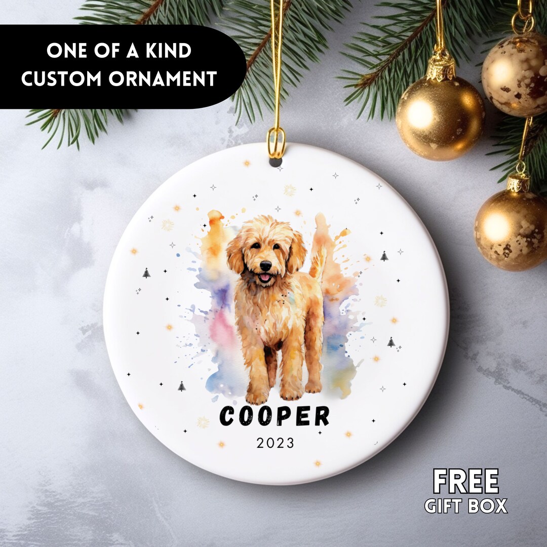 Golden Doodle Ornament, Golden Doodle Puppy Ornament, Golden Doodle ...