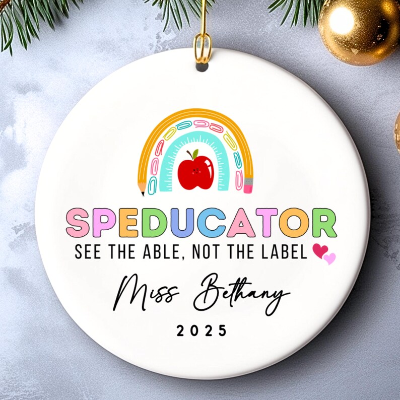 Speducator, Special Education Christmas Gifts, Speducator Ornament ...