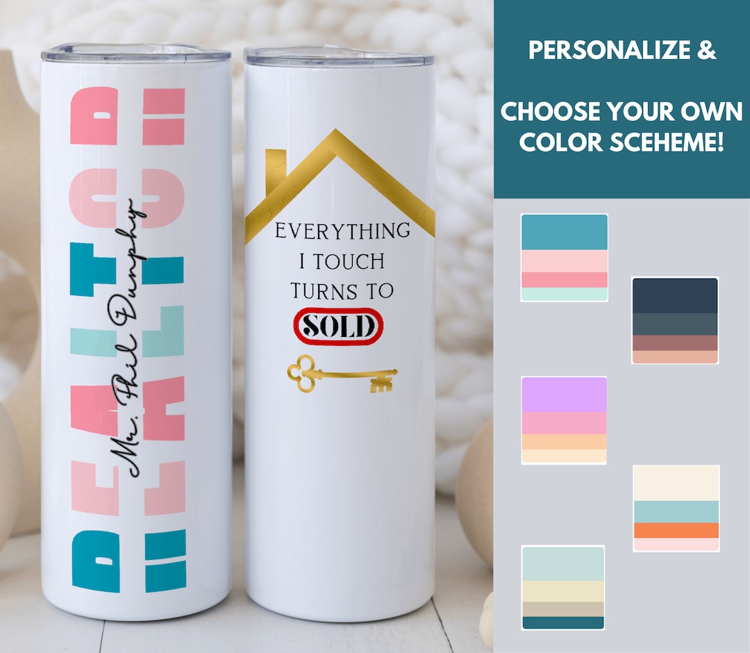 Custom Realtor Tumbler, Personalized Realtor Tumbler, Gift for Realtor ...