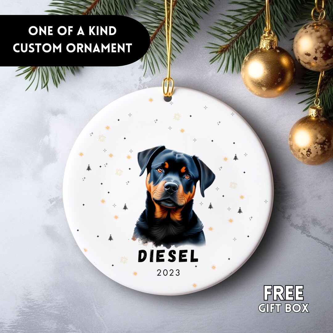 Rottweiler Ornament, Rottweiler Christmas Gift, Rottweiler Mama ...