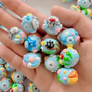 Totoro Hand Painted Beads - Etsy
